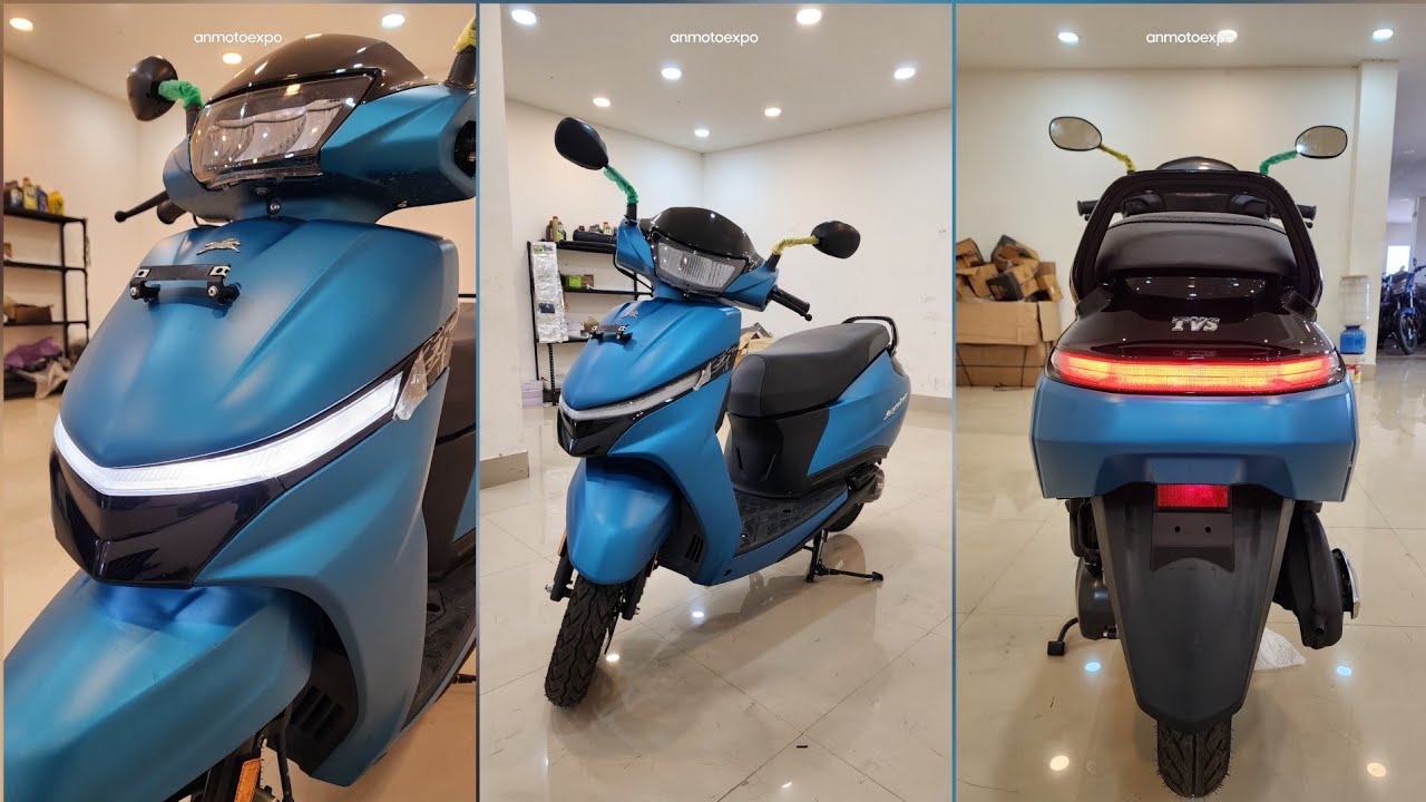 2025 New TVS Jupiter 110 Dawn Blue Matte Top Model | #anmotoexpoবাংলা ...