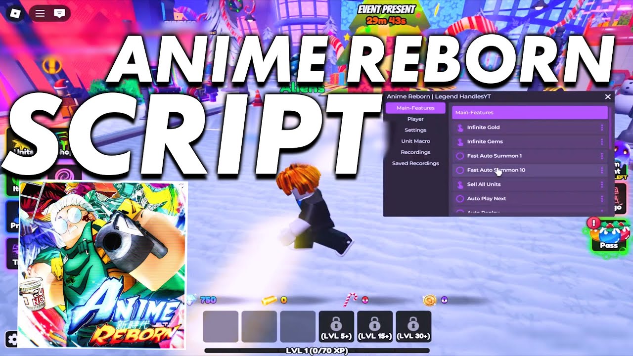 Anime Reborn Script / Hack GUI - (Auto Farm, Inf Gold, Inf Gems) - YouTube