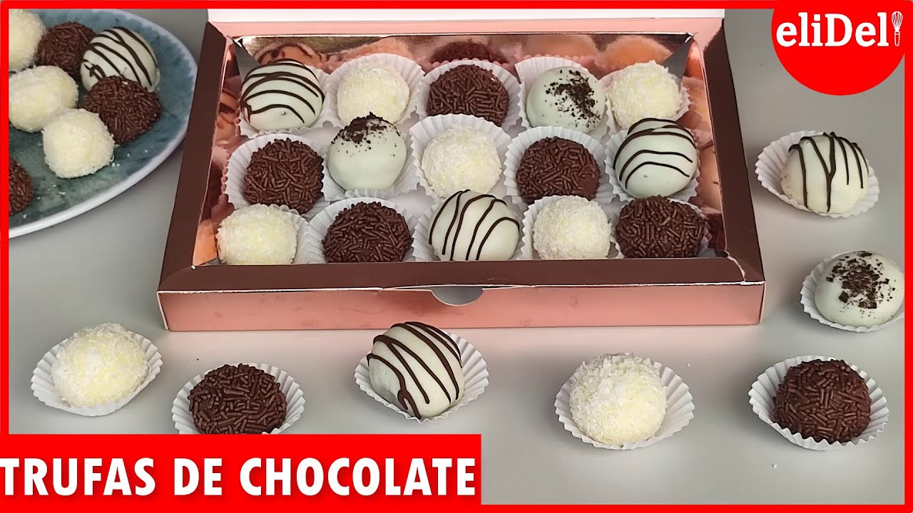 TRUFAS para NEGOCIO 🍫🥥OREO, COCO y BRIGADEIROS | trufas de CHOCOLATE 3 ...