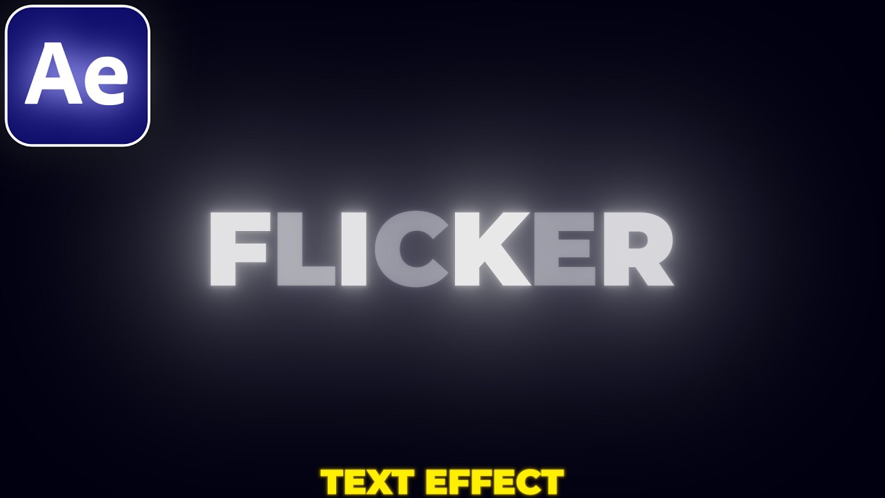 How to Make Text Flicker in After Effects - YouTube
