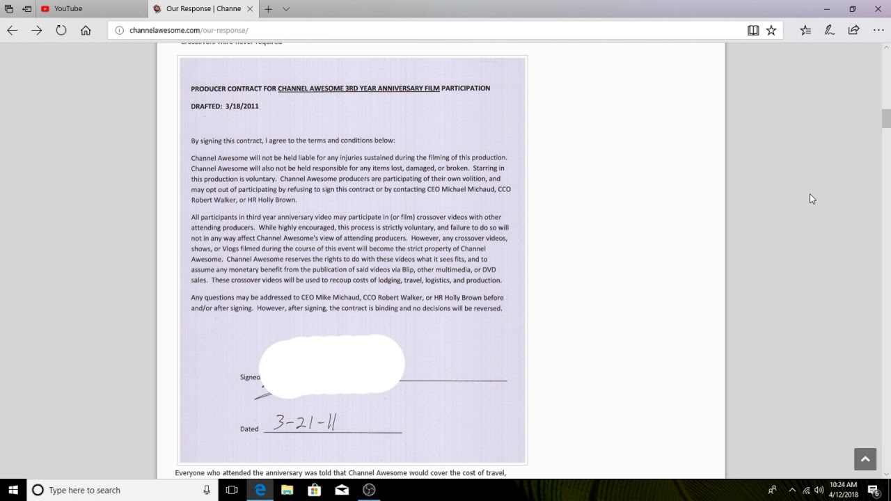 Reading the Channel Awesome Not So Apology Response - Is defending Doug ...