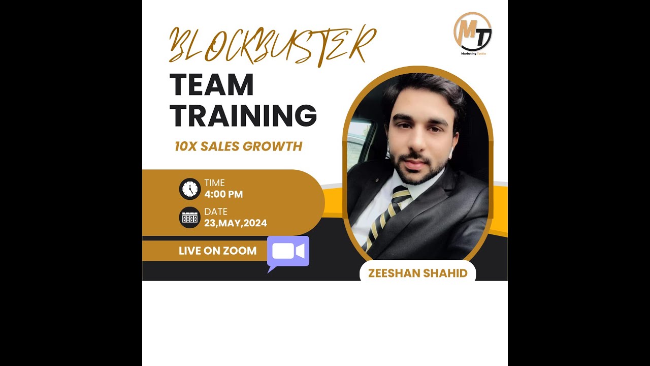Team Training By Zeeshan Shahid | Marketing Tectic - YouTube