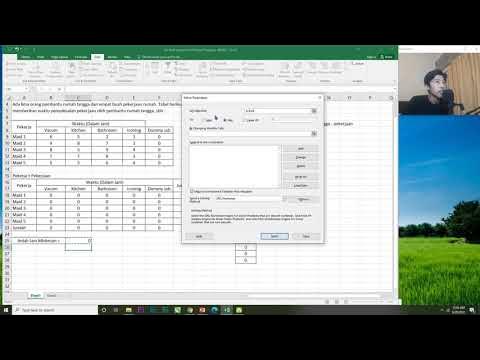 Riset Operasional Problem Penugasan kasus Minimasi Dengan Excel solver ...