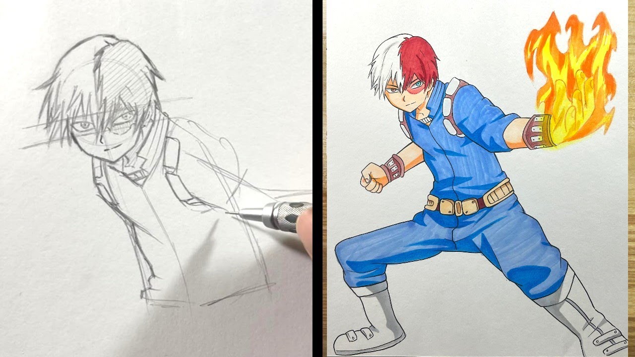 How to Draw Todoroki Shoto - Drawing Tutorial - YouTube
