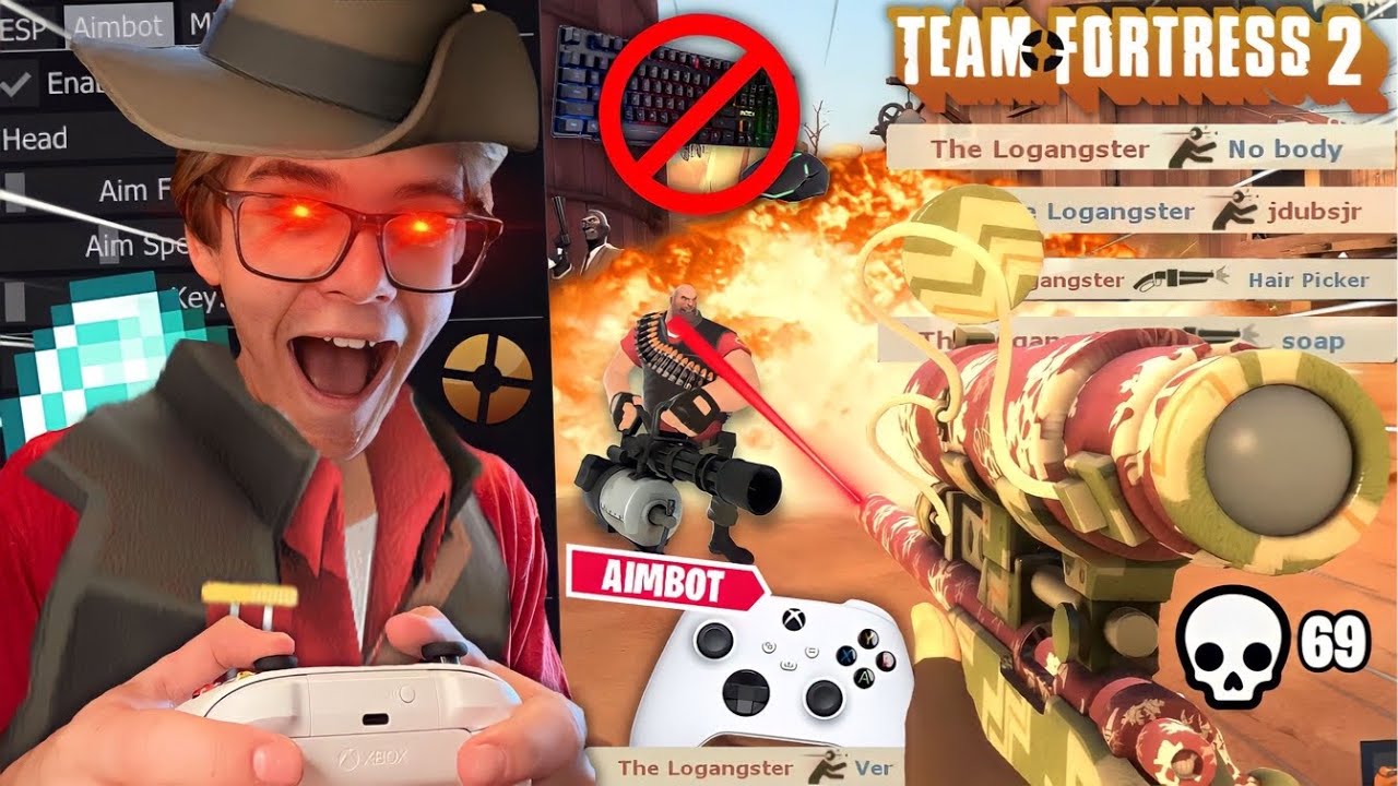 TEAM FORTRESS 2 on CONTROLLER is Basically CHEATING (Funny Moments) - YouTube
