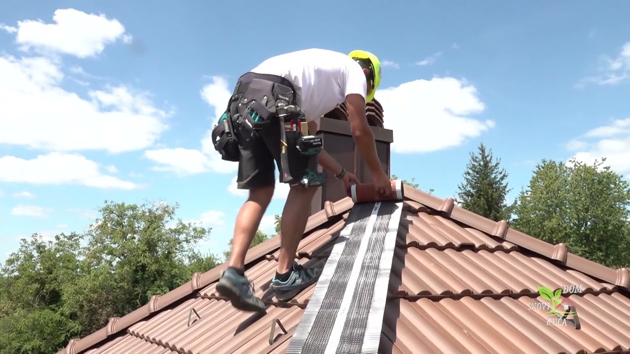 BRZO POKRIVANJE KROVA CRIJEPOM VELIKOG FORMATA - YouTube