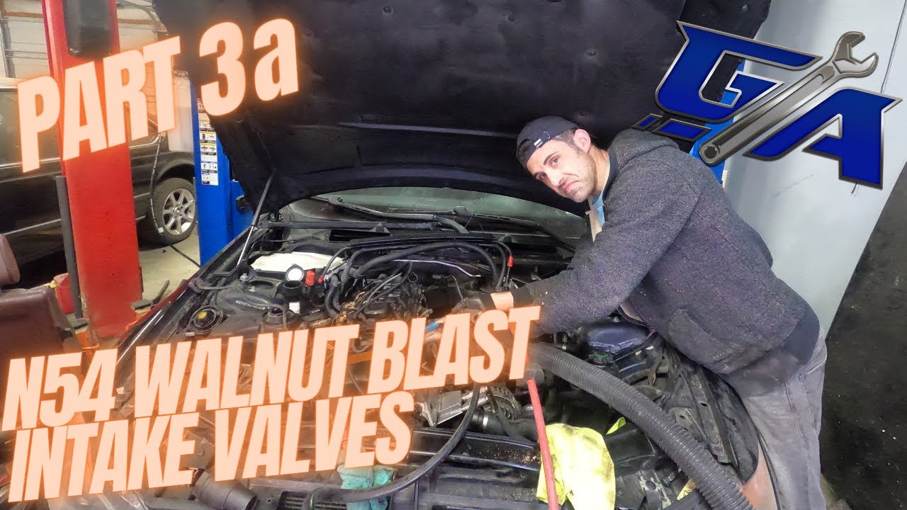 Part 3a BMW N54 Walnut Blasting Intake Valves - YouTube