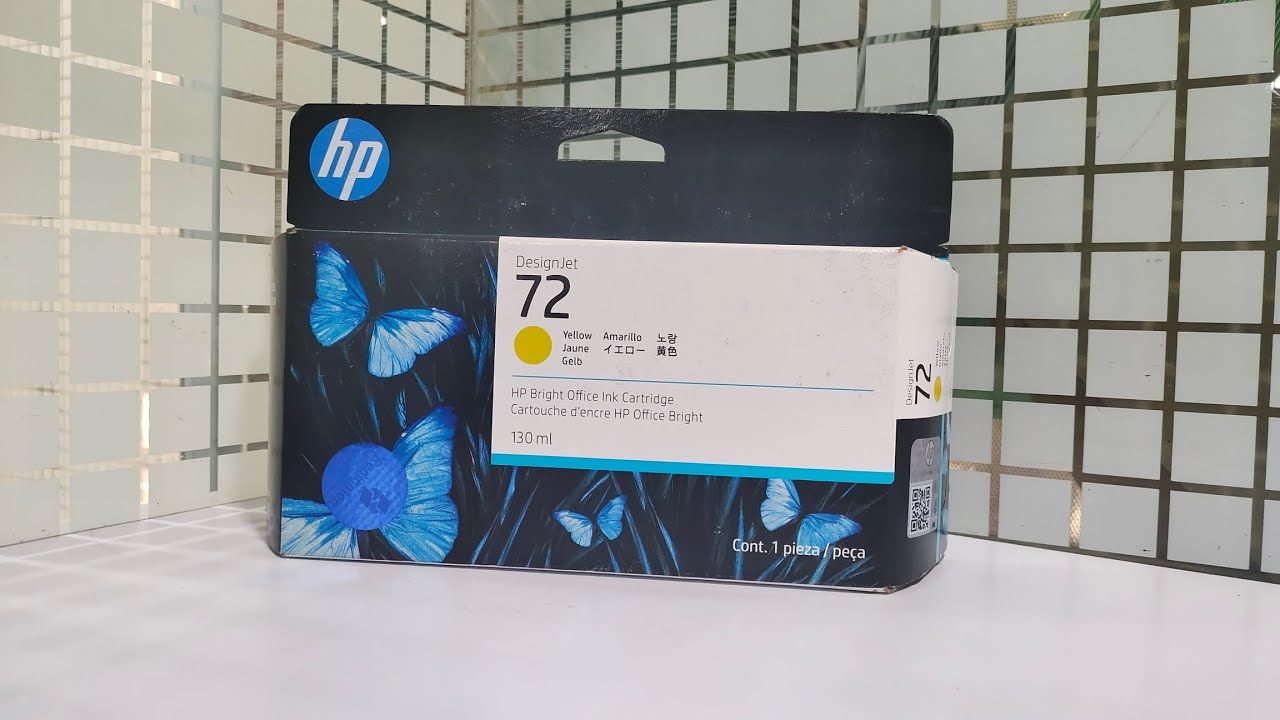 HP DesignJet 72 / 72B Yellow Ink Cartridge, 130ml (C9373A) - YouTube