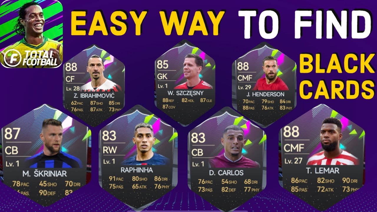Total Football Mobile - 7 New Black Cards For 8 Minutes [Tips & Tricks ...