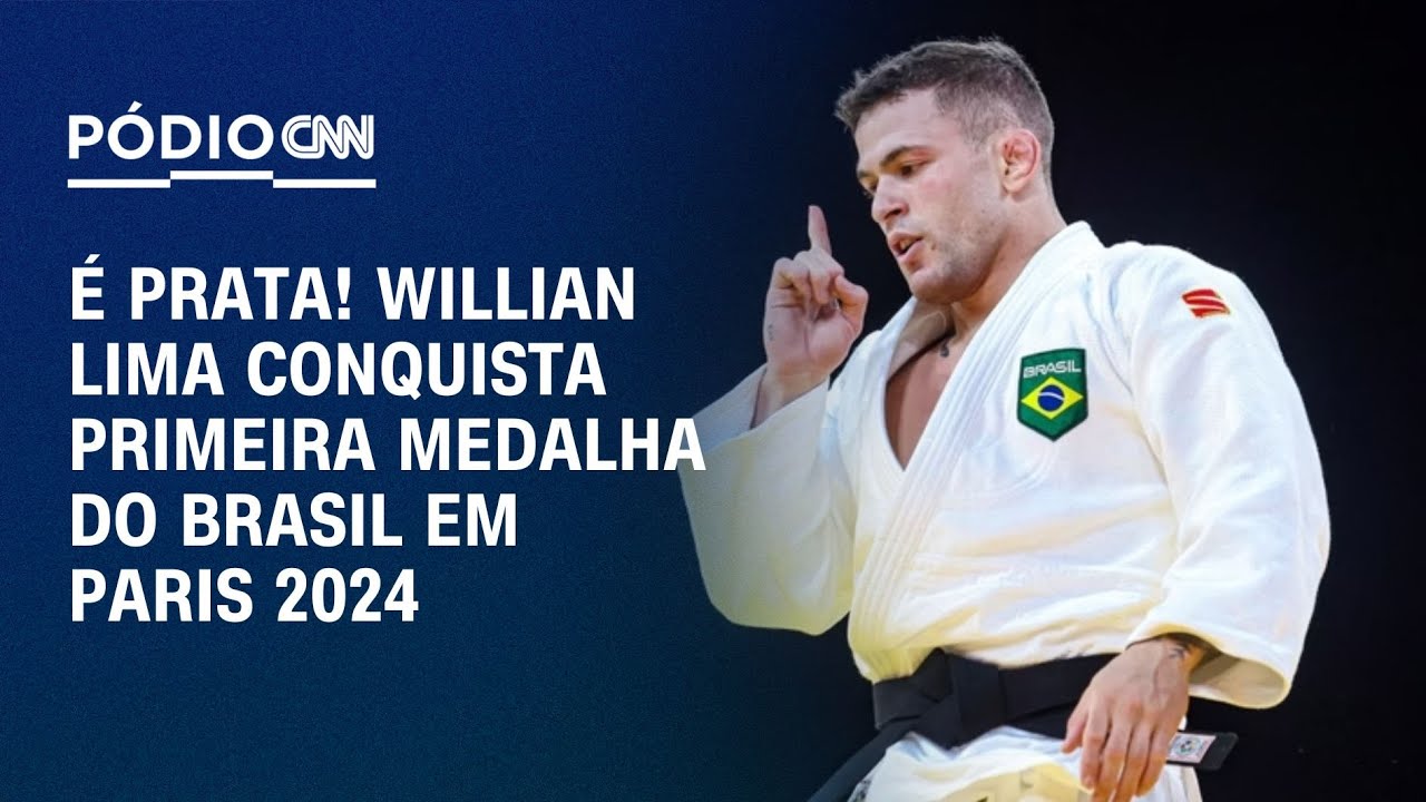 É prata! Willian Lima conquista primeira medalha do Brasil em Paris 2024 | AGORA CNN - YouTube