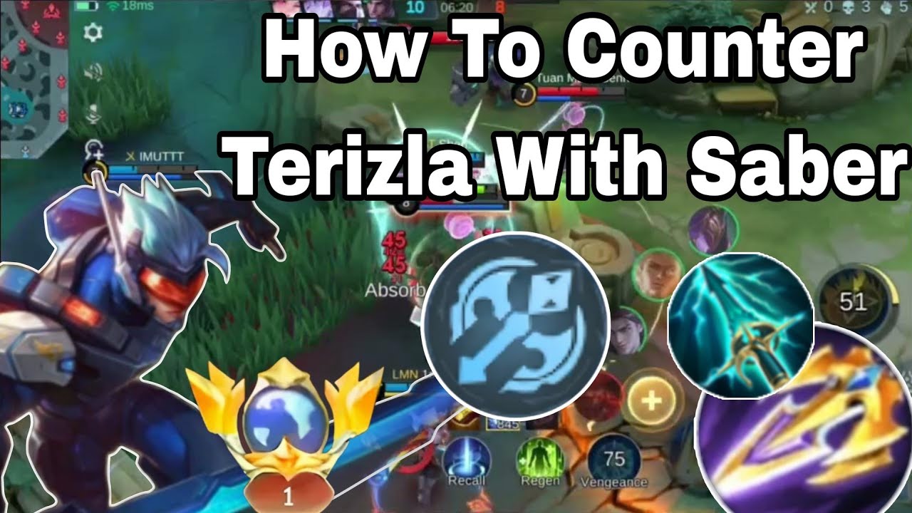 How To Counter Terizla With Saber #mlbb #saber - YouTube