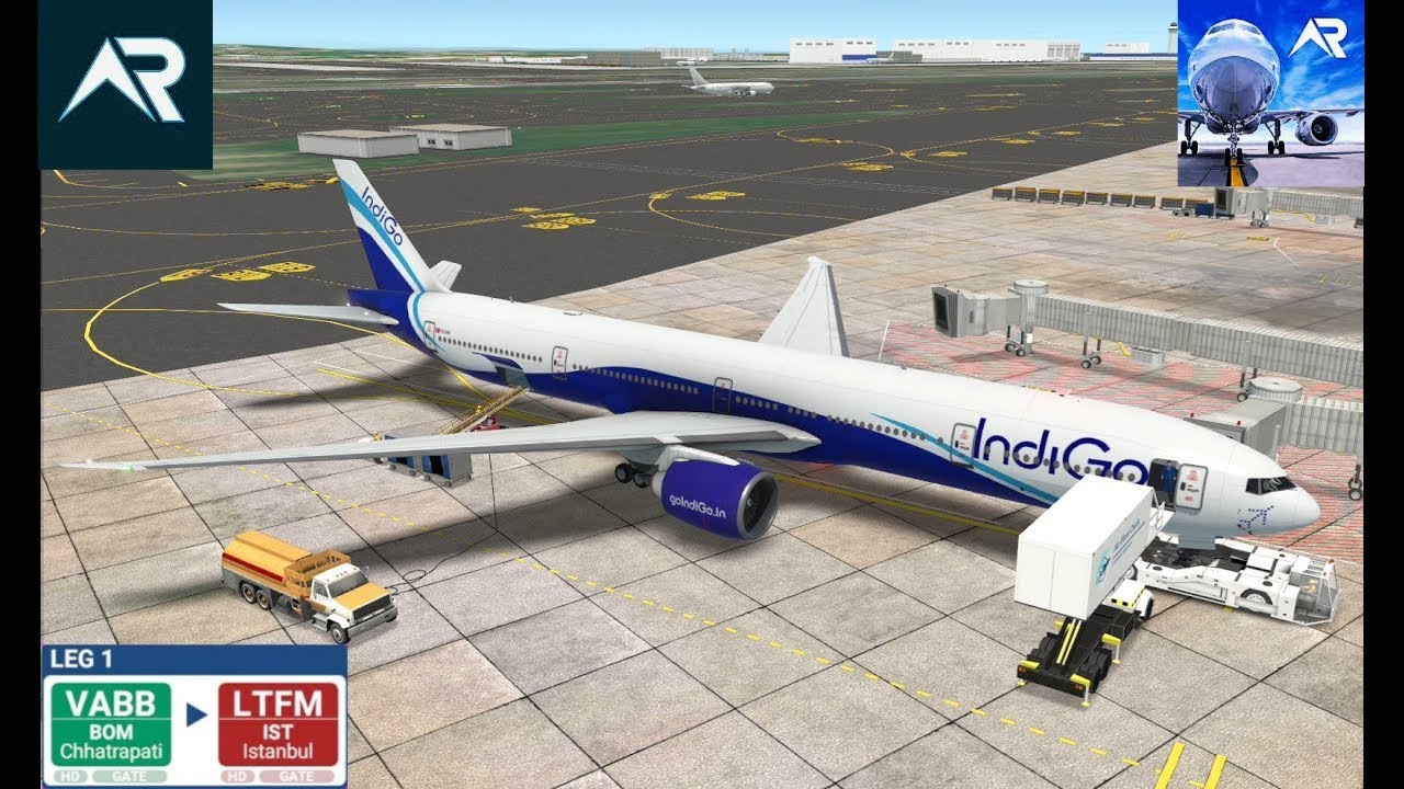 Real Flight Simulator Multiplayer | #7 | Indigo B777-300ER | VABB-LTFM ...