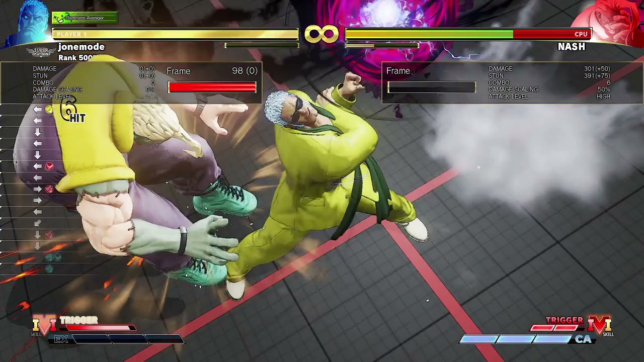 SFV - Urien options with cr.hp starter - YouTube