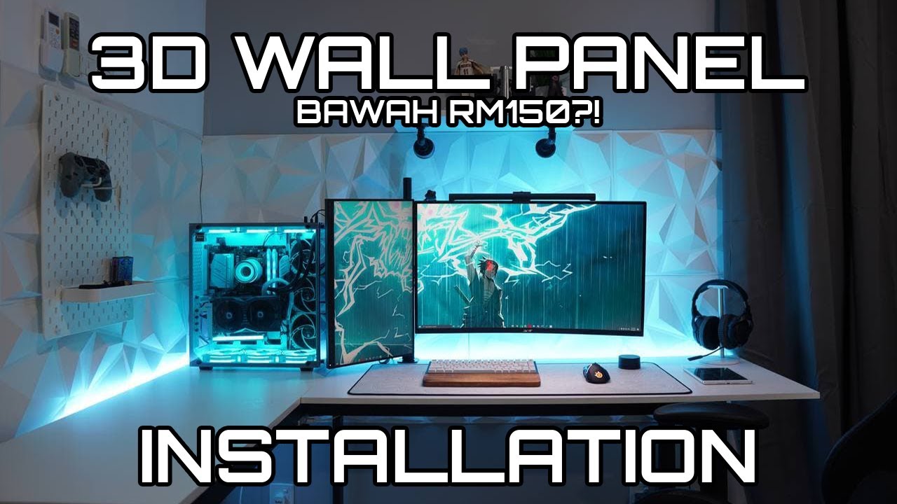 3D WALL PANEL INSTALLATION II Improve your setup looks under RM150 ...