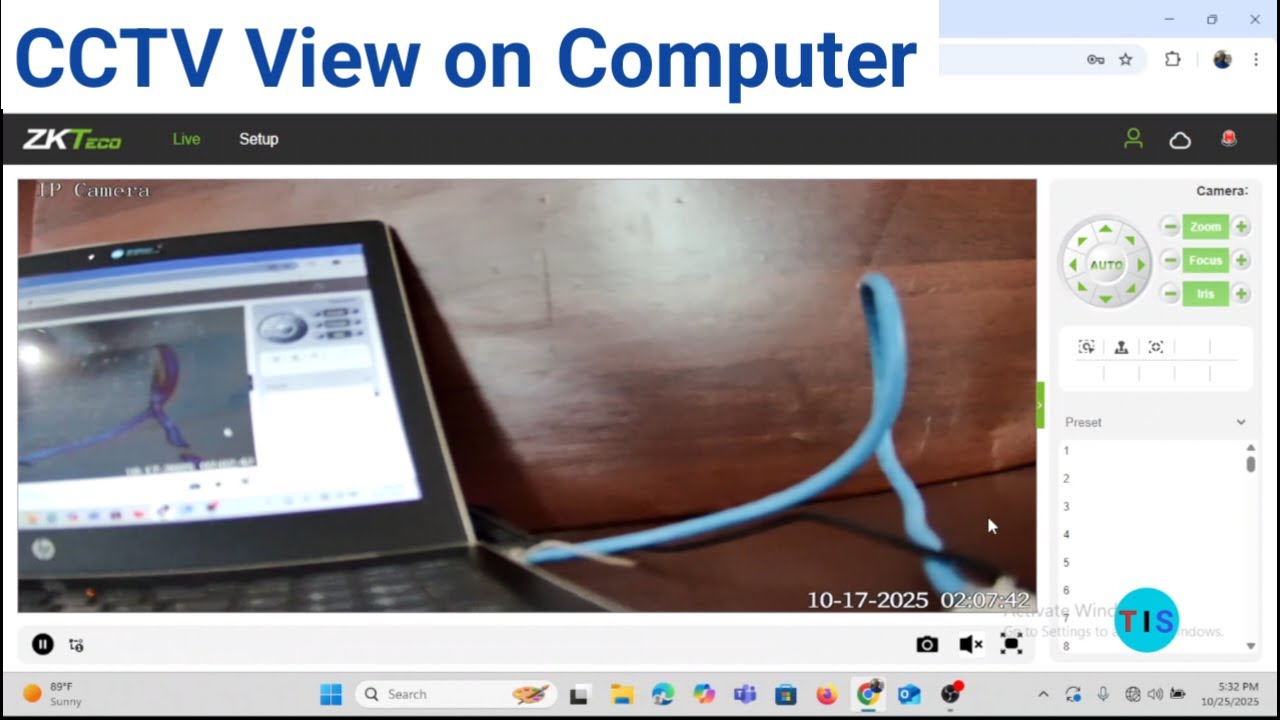 How to connect cctv camera to computer through web interface : no ...