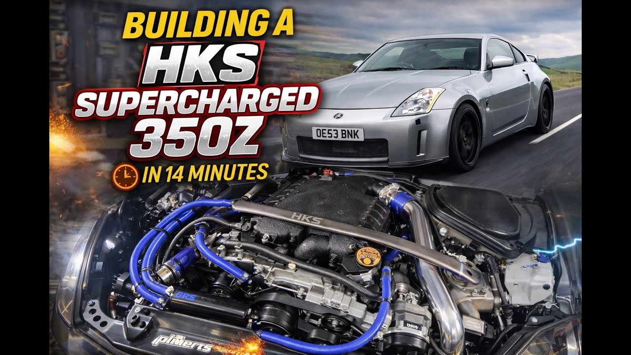 Building a HKS Supercharged 350Z in 14 Minutes - YouTube