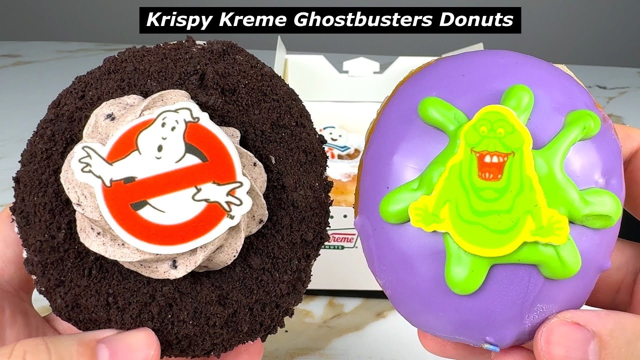 Krispy Kreme Ghostbusters Donuts (Halloween 2024 Donuts) -REVIEW- - YouTube