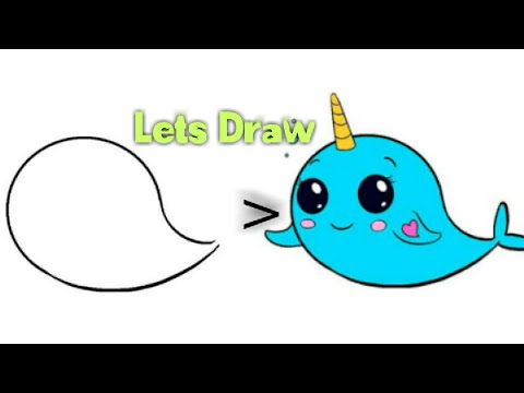 How to draw a cute fishy?Draw with me/lets draw - YouTube