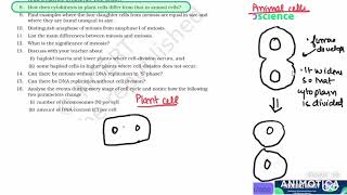 8. How does cytokinesis in plant cells differ from that in animal cells - class 11 cell cycle