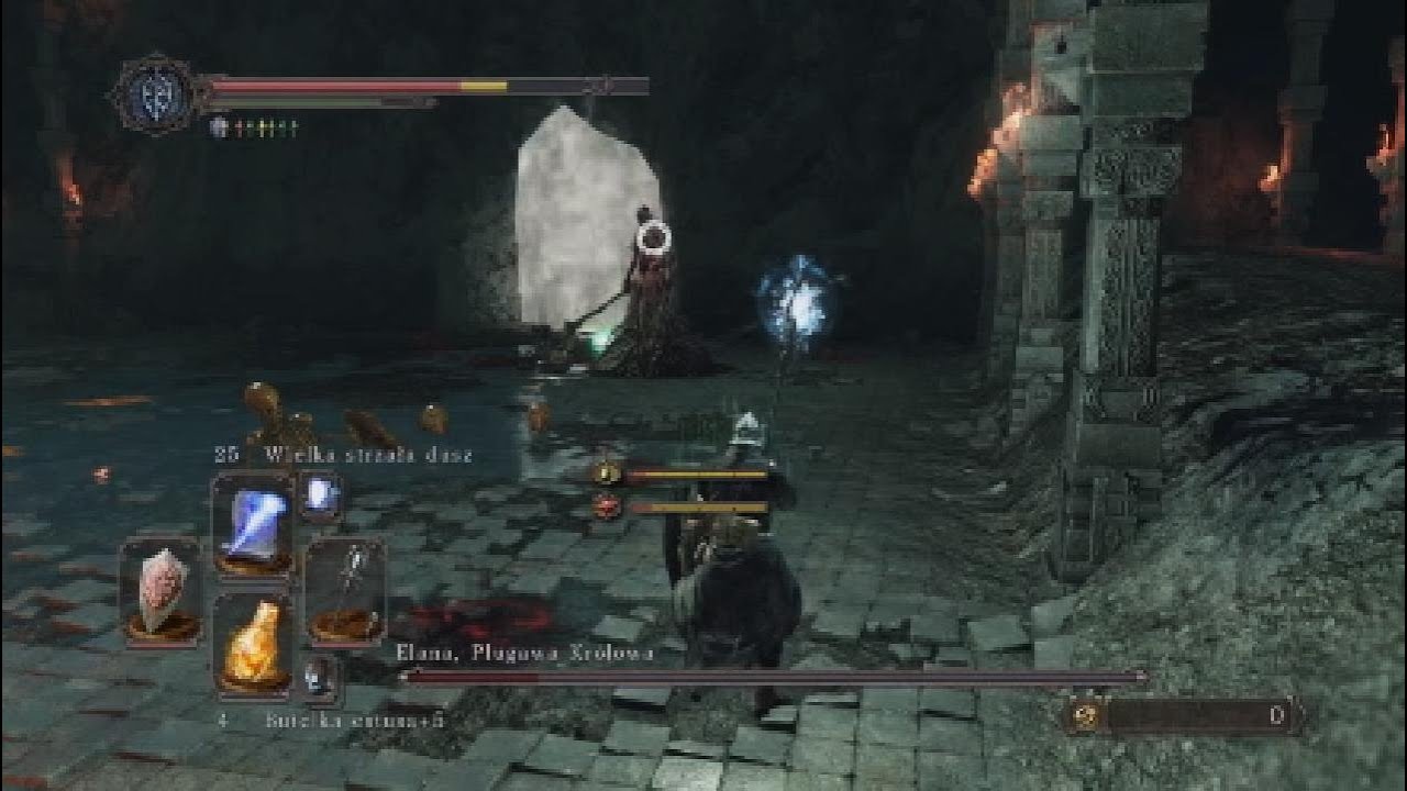 Dark Souls 2 DLC Elana Squalid Queen Boss Sorcerer - YouTube
