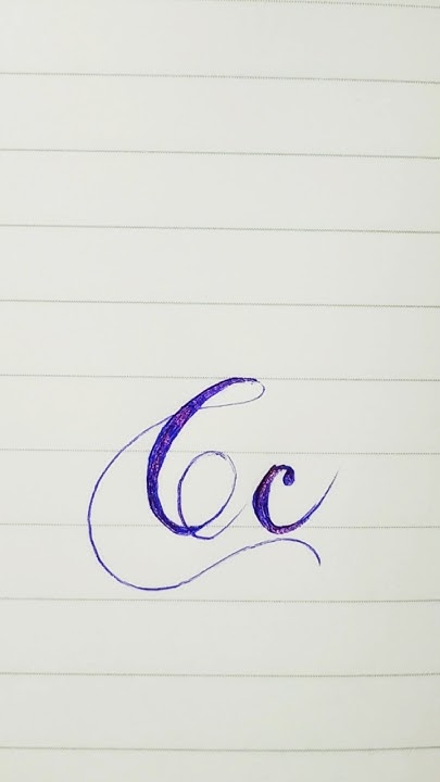 How to write C in Cursive Writing | a-z cursive handwriting writing # ...