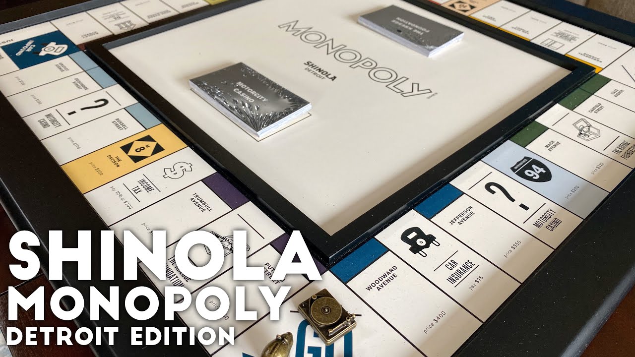 Shinola Monopoly Detroit Edition Board Game Set Review - YouTube