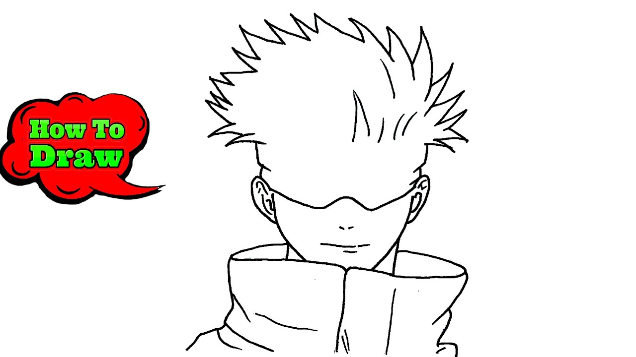 Gojo Satoru Drawing | The Ultimate Guide to Drawing Gojo Satoru from ...