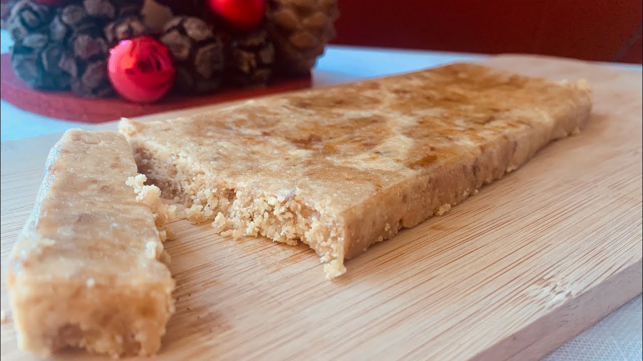 Turrón blando saludable, sólo dos ingredientes, sin azúcar. Cómo hacer ...
