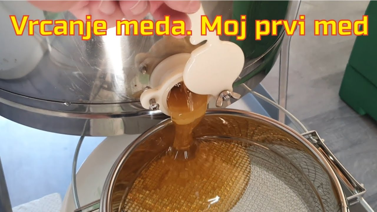 Vrcanje Meda. Moj Prvi Med #pcelarstvo #pčelarstvo #bees #bienen #honey ...