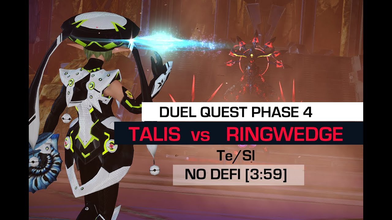 [PSO2:NGS] Duel Quest Phase 4 - No Defi - Techter Talis [3:59] - YouTube