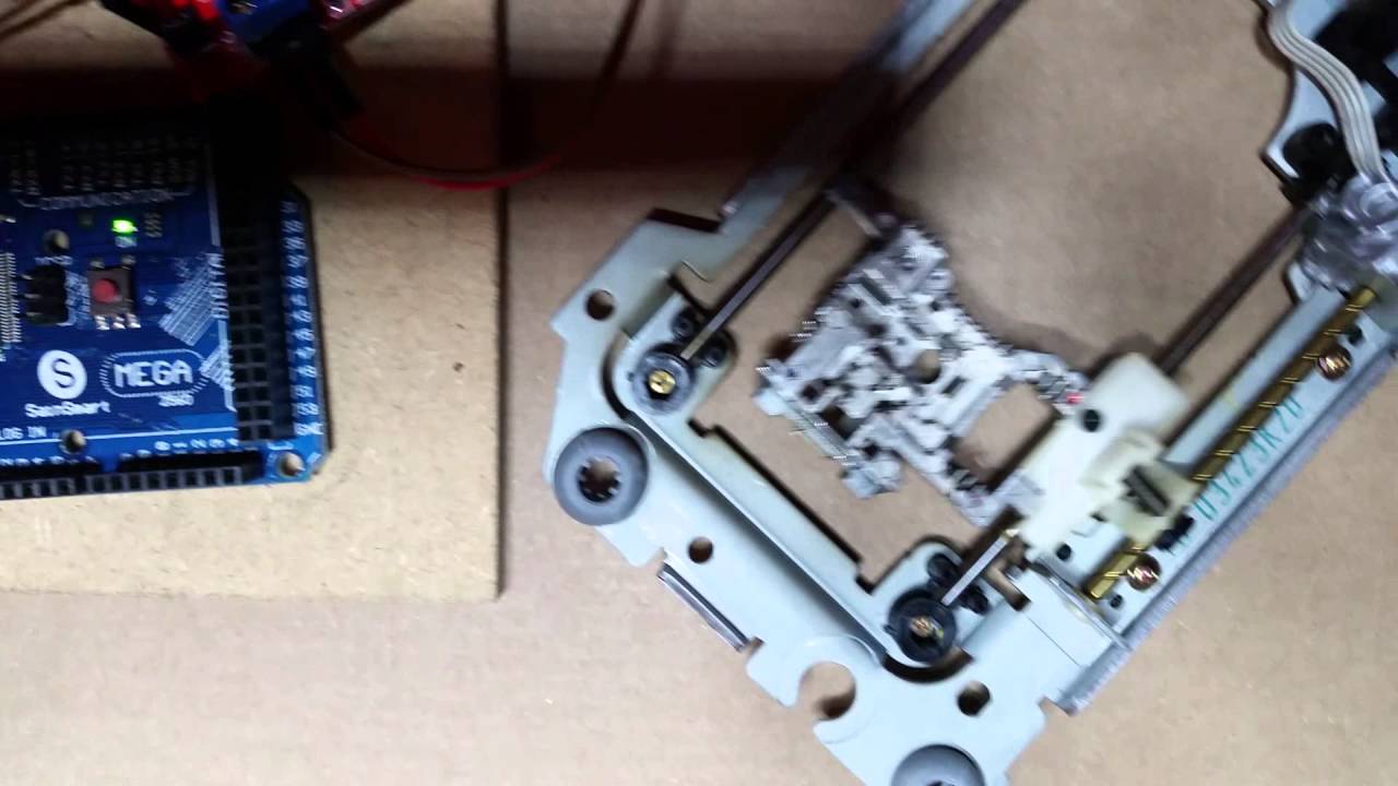 Old DVD stepper motor reanimated (60rpm) - YouTube