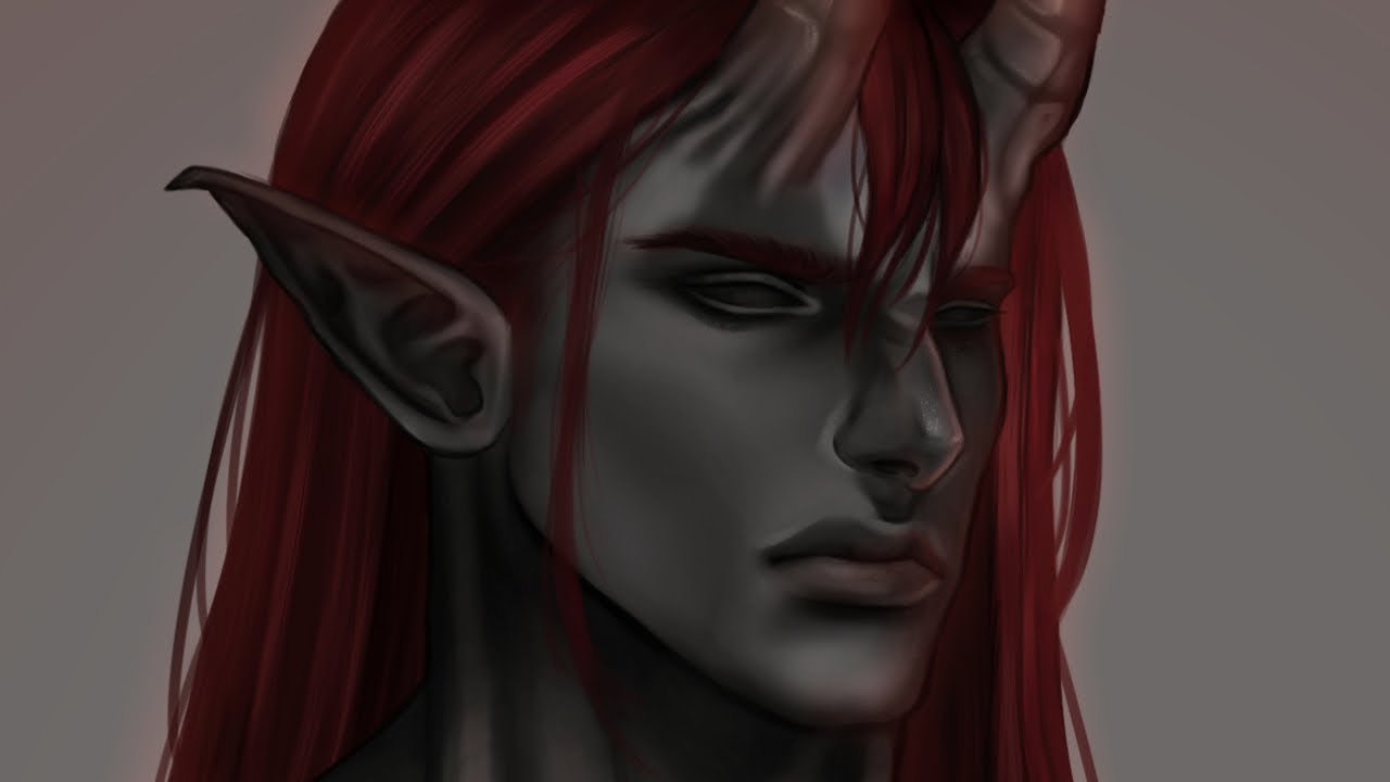 Demon Original Character | TIMELAPSE [Clip Studio] - YouTube