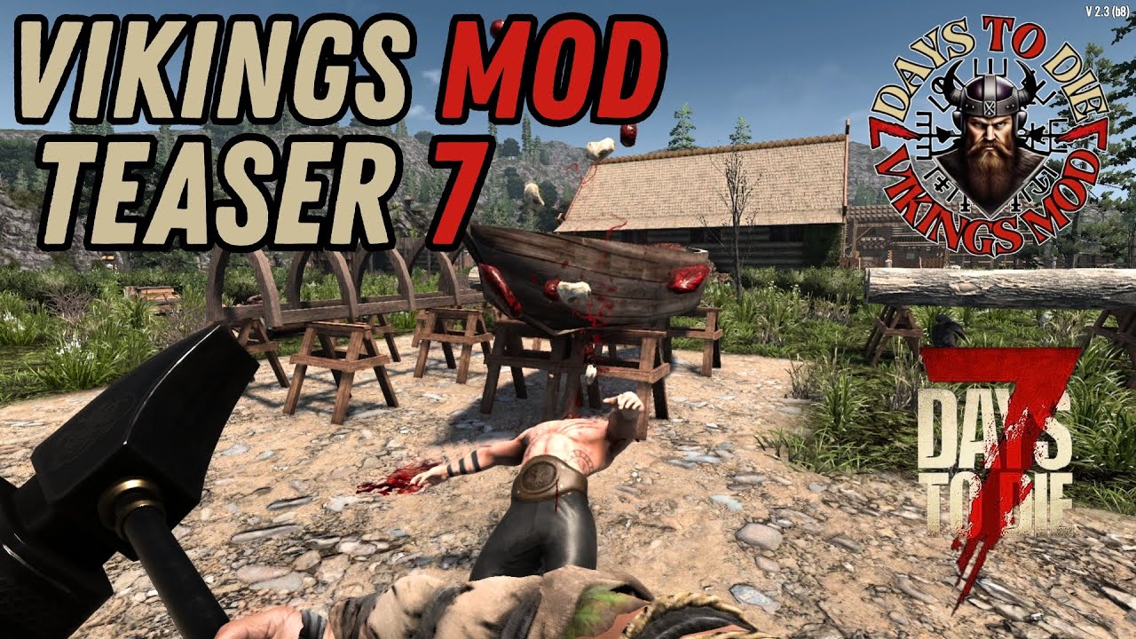7D2D VIKINGS MOD TEASER SEVEN SOME V-ENEMIES - YouTube