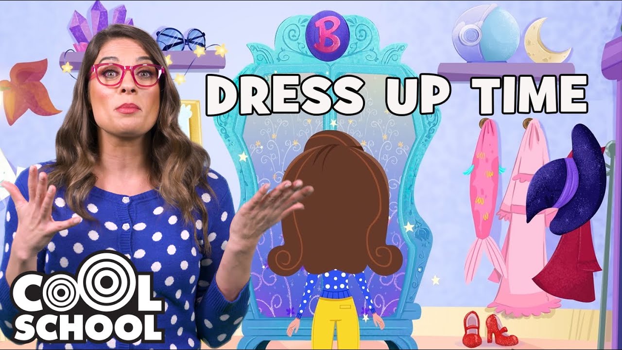 Dress Up Time Song w/ Ms. Booksy + StoryTime 🌈 Cool School Sunday ...