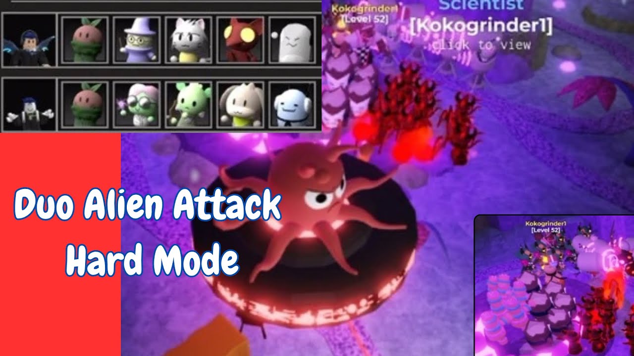 Duo Alien Attack Hard Mode | A Viewer’s Request | Tower Heroes - YouTube