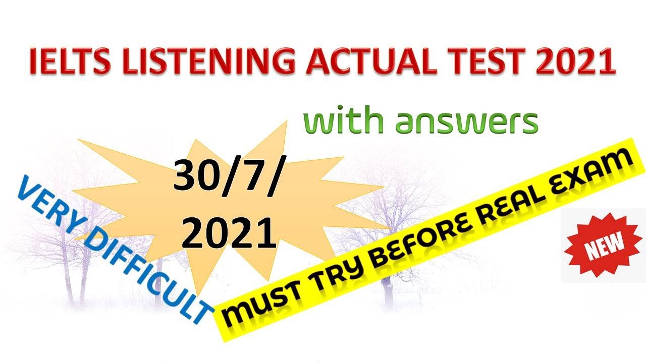 IELTS Real Listening Test With Answers #1| IELTS Actual Test | Ielts ...
