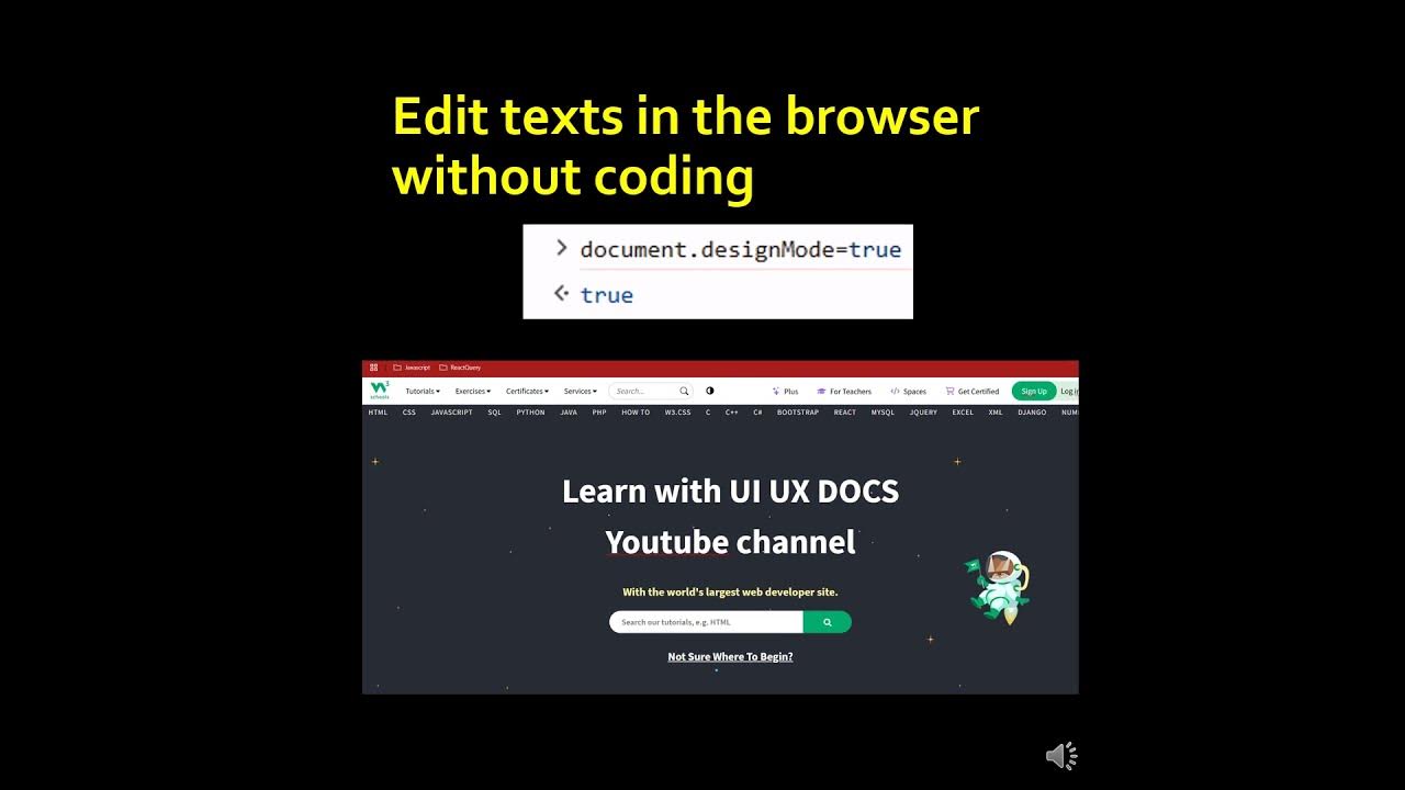 Killer JavaScript Hacks - 5 - Tutorial - UI UX Docs shorts5 - YouTube