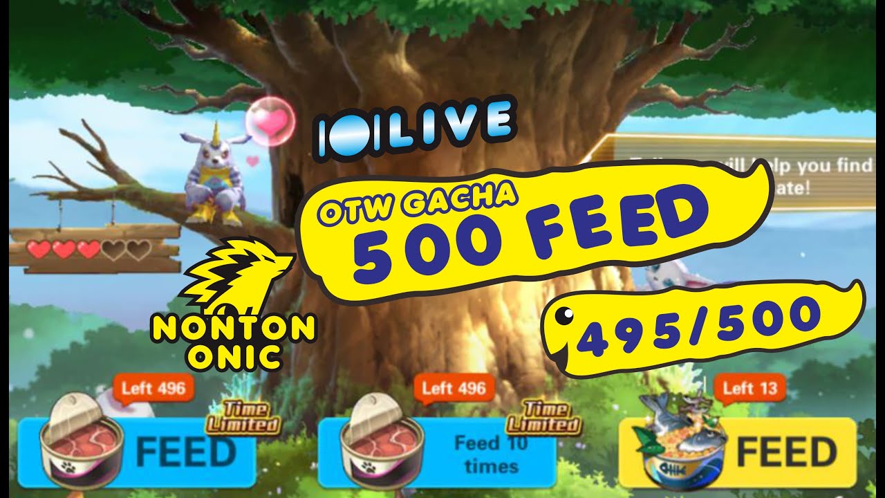 |🔵| 495 -500 - Digital Chaos (Digimon) - OTW Gacha 500 Feed - YouTube