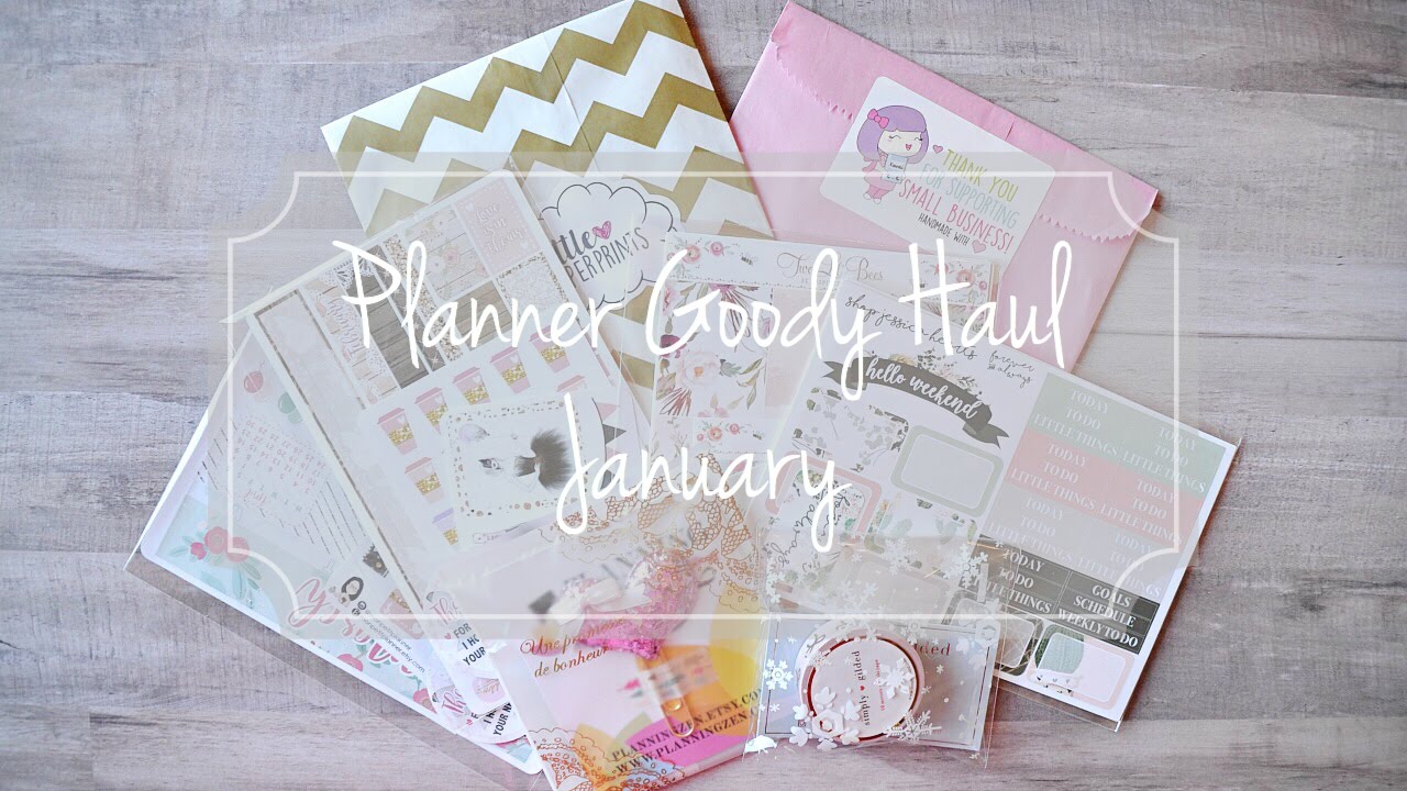 Planner Goody Haul / January - YouTube