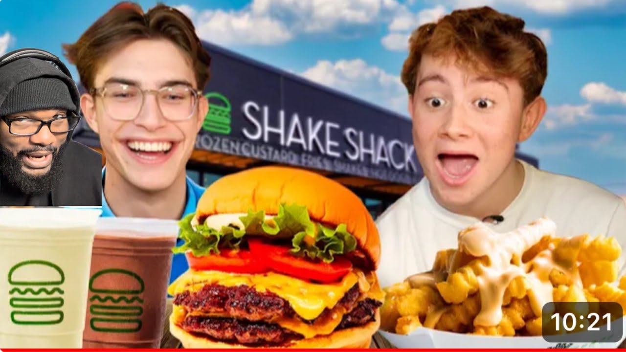 British College Students Try Shake Shack For The First Time! - YouTube
