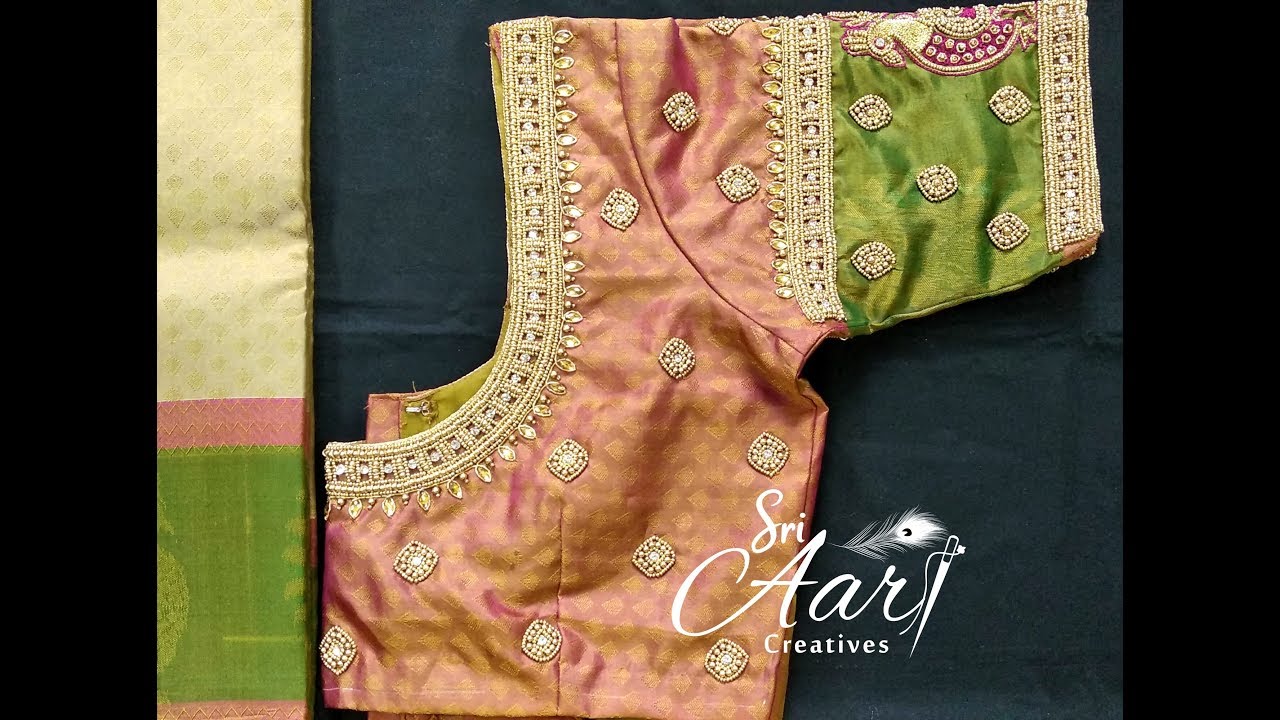 Deepavali Special Designer Blouse 02 / Aari Work blouses by "Sri Aari ...