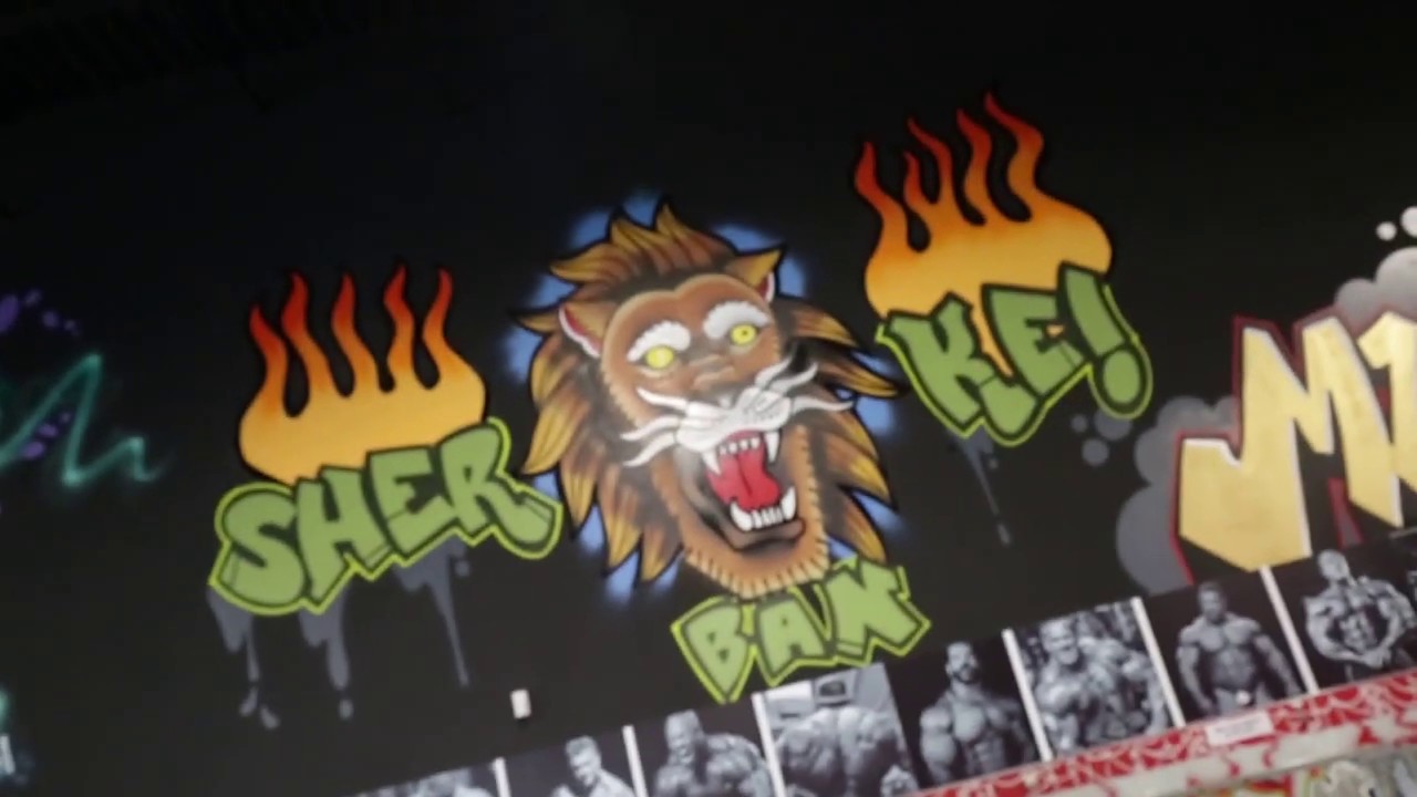 Muscle Mecca Bodybuilding Gym Mural - YouTube