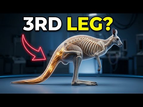How a Kangaroo's Tail Acts Like a 3rd Leg! 🦘 | 3D Anatomy