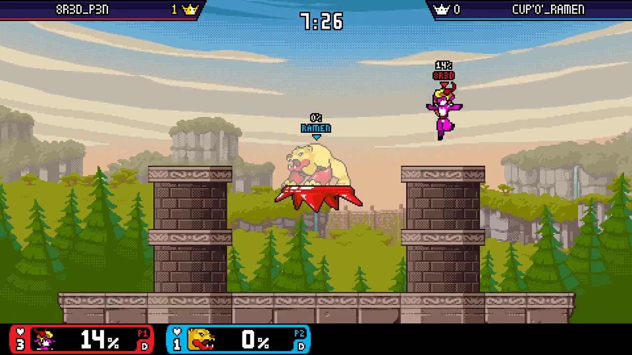 Rivals of Aether - Etalus dying at 54% off the top of Rock Wall because ...