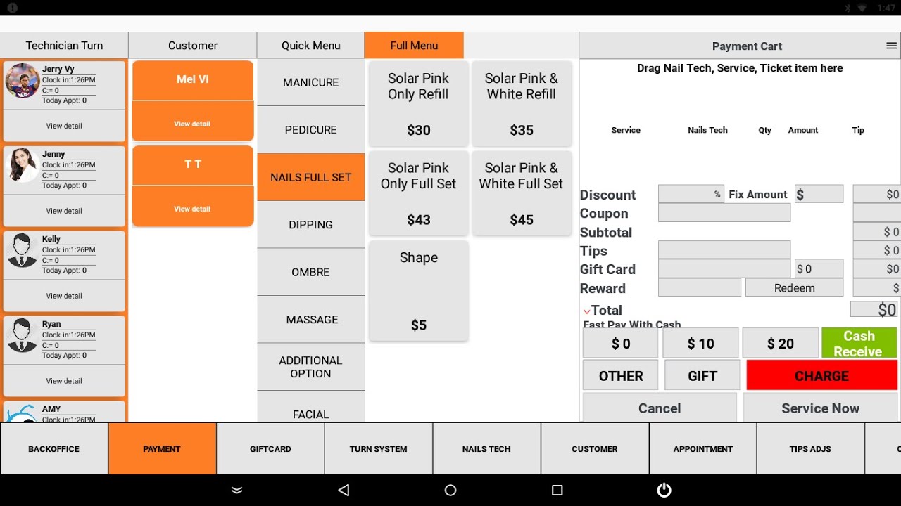 Nail Check in ALL in One POS - ANT POS - YouTube
