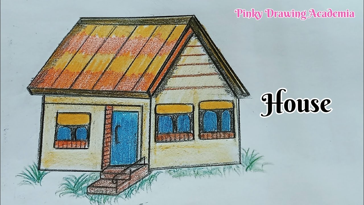 House drawing step by step very easy #drawing video - YouTube