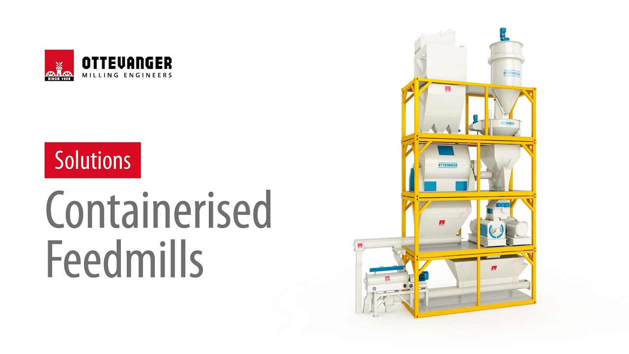 Ottevanger Milling Engineers - Containerised Feedmills - YouTube