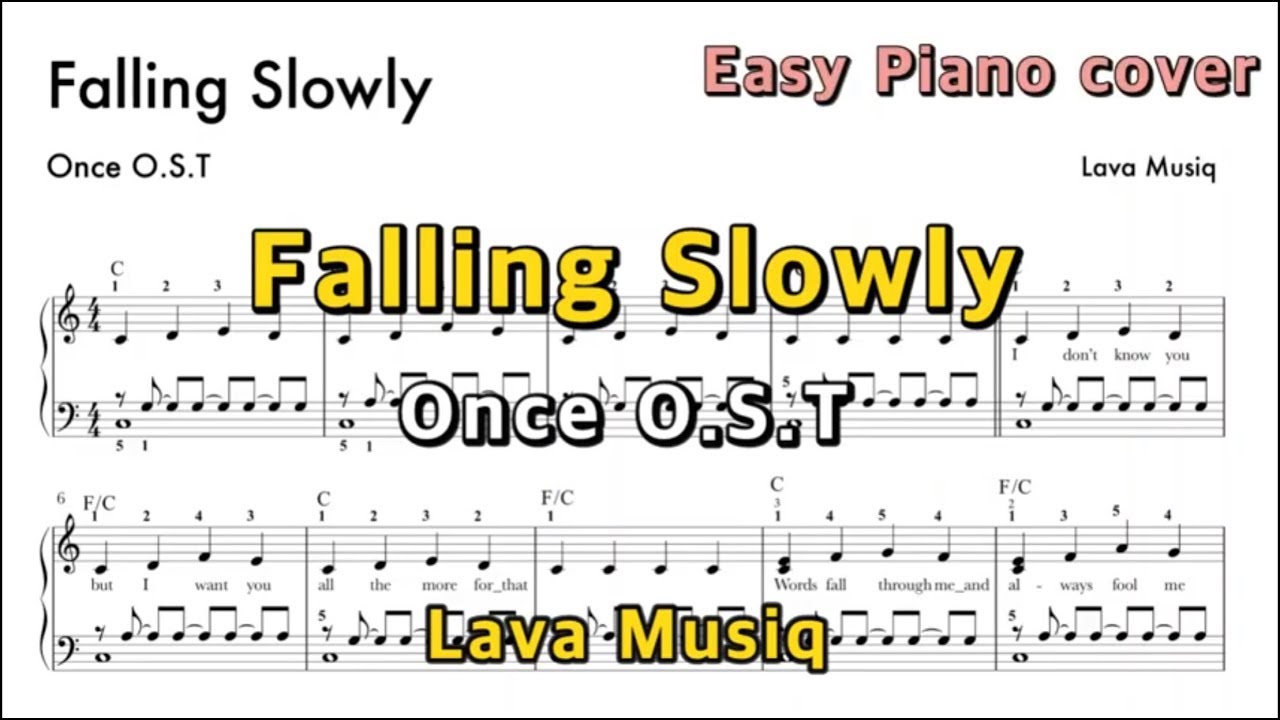Once Ost - Falling Slowly Piano cover easy ver. - YouTube