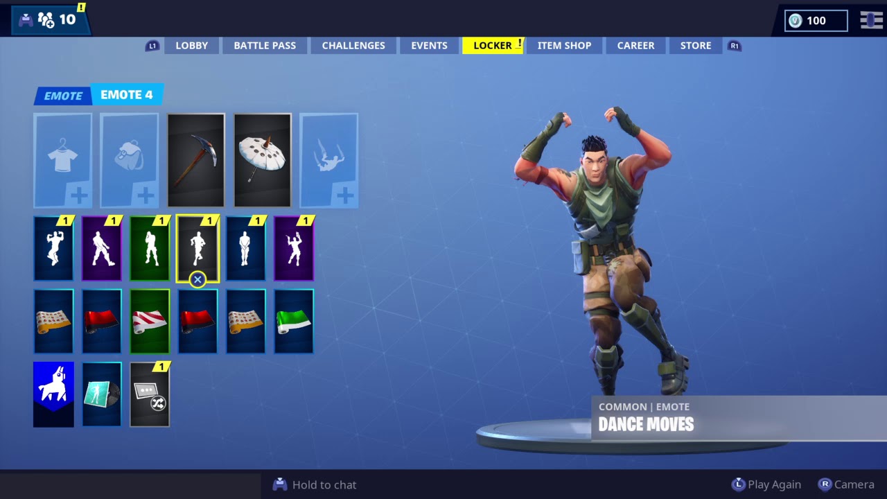 fortnite dance moves emote 10 minutes - YouTube