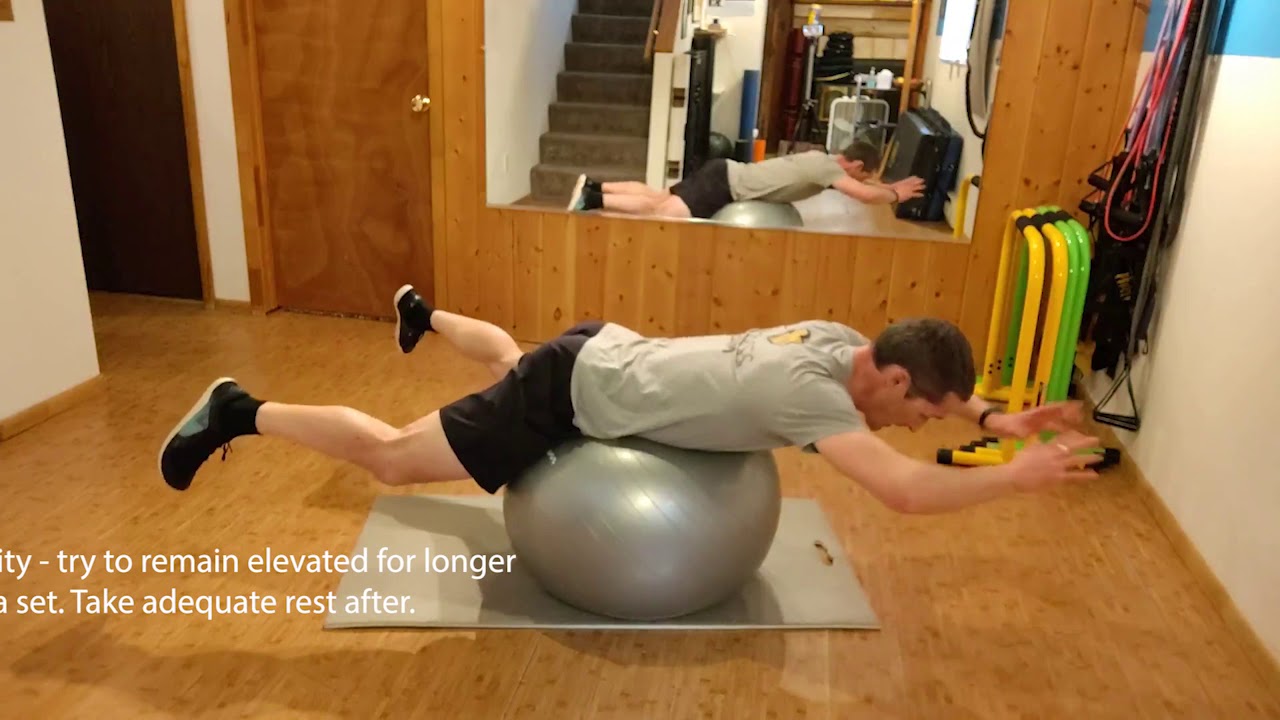 Exercise ideas using a physio-ball with Kevin - YouTube